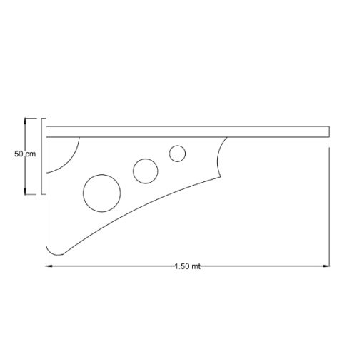 BRAZO STICK ACERO CA 150CM - FIAMMA