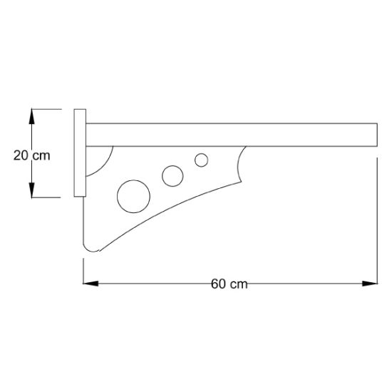 BRAZO STICK ACERO CA 60CM - FIAMMA