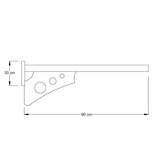 BRAZO STICK ACERO CA 90CM - FIAMMA