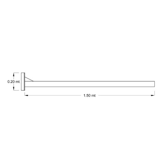 BRAZO STICK ALUMINIO SA 150CM - FIAMMA