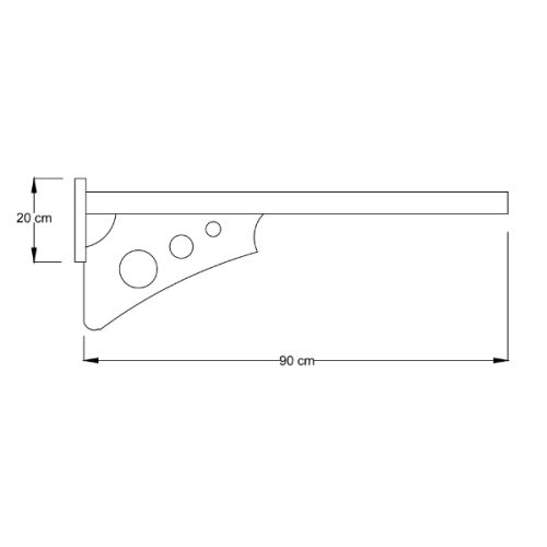 BRAZO STICK ALUMINIO CA 90CM - FIAMMA
